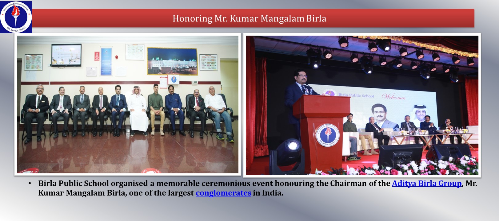 Annual Report - Birla Public School